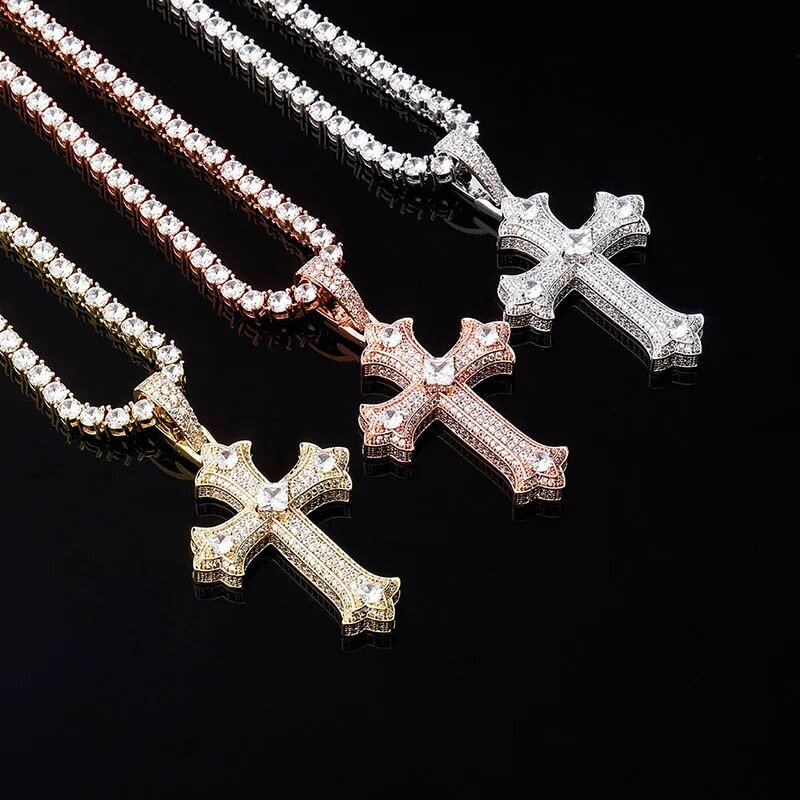 Goth cross necklace exclusive at Y2k station